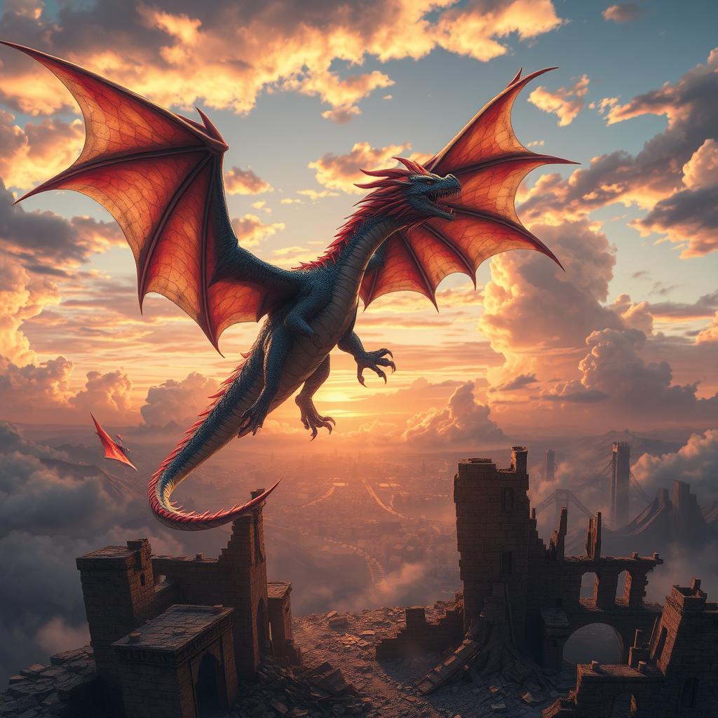 Soar with the Majestic Anime Dragon