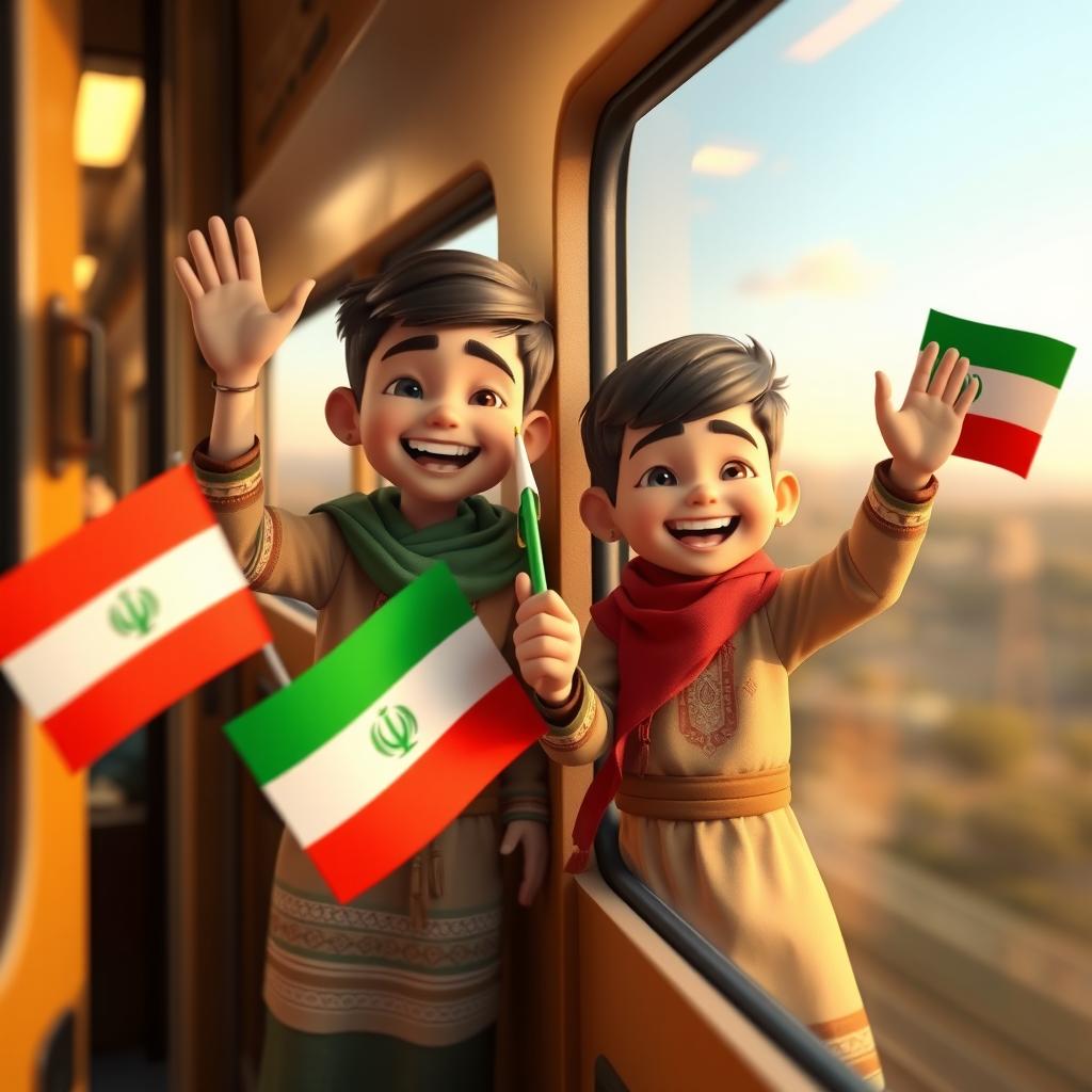 Joyful Journey: Ali & Nik on the Train