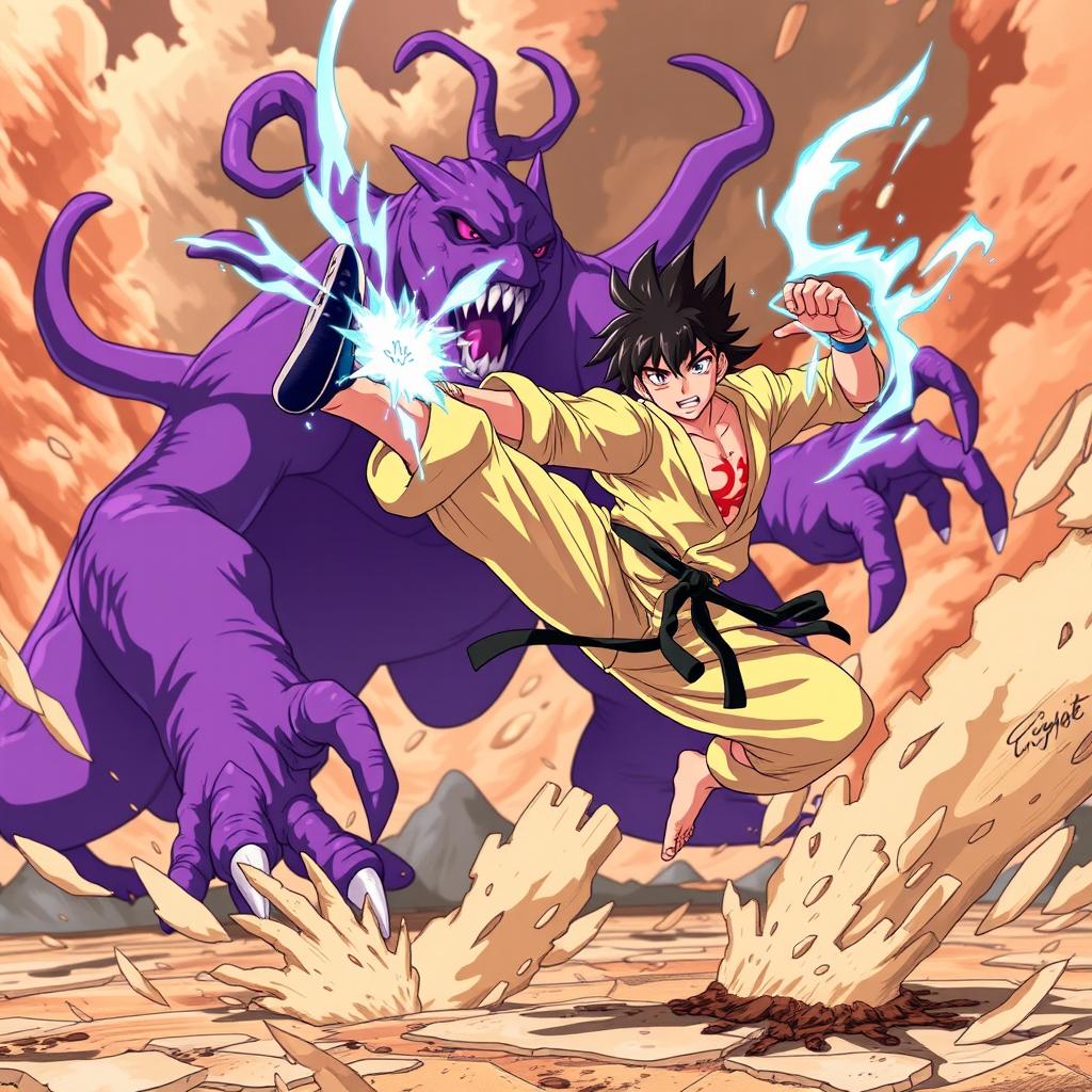Soar Through the Skies: Epic Karate Action in Anime