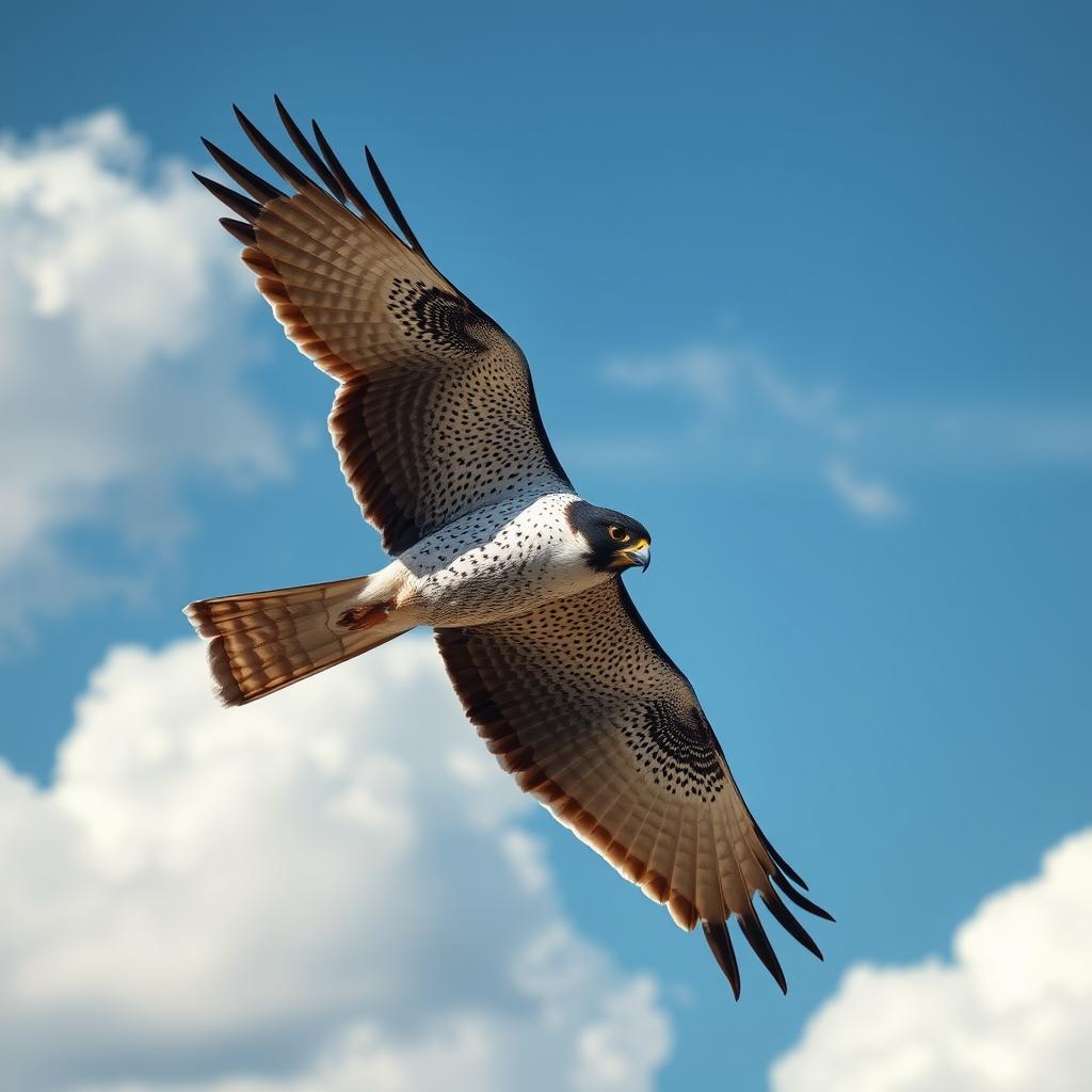 Majestic Shaheen Falcon in Flight