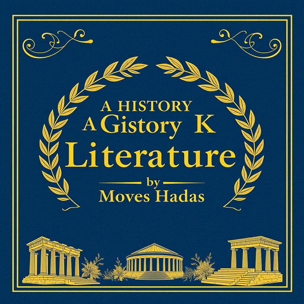 A History of Greek Literature | Elegantly Styled Book Cover