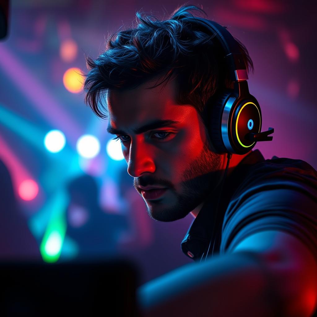 Vibrant Portrait of DJ Dimitri: Capturing the Nightclub Energy
