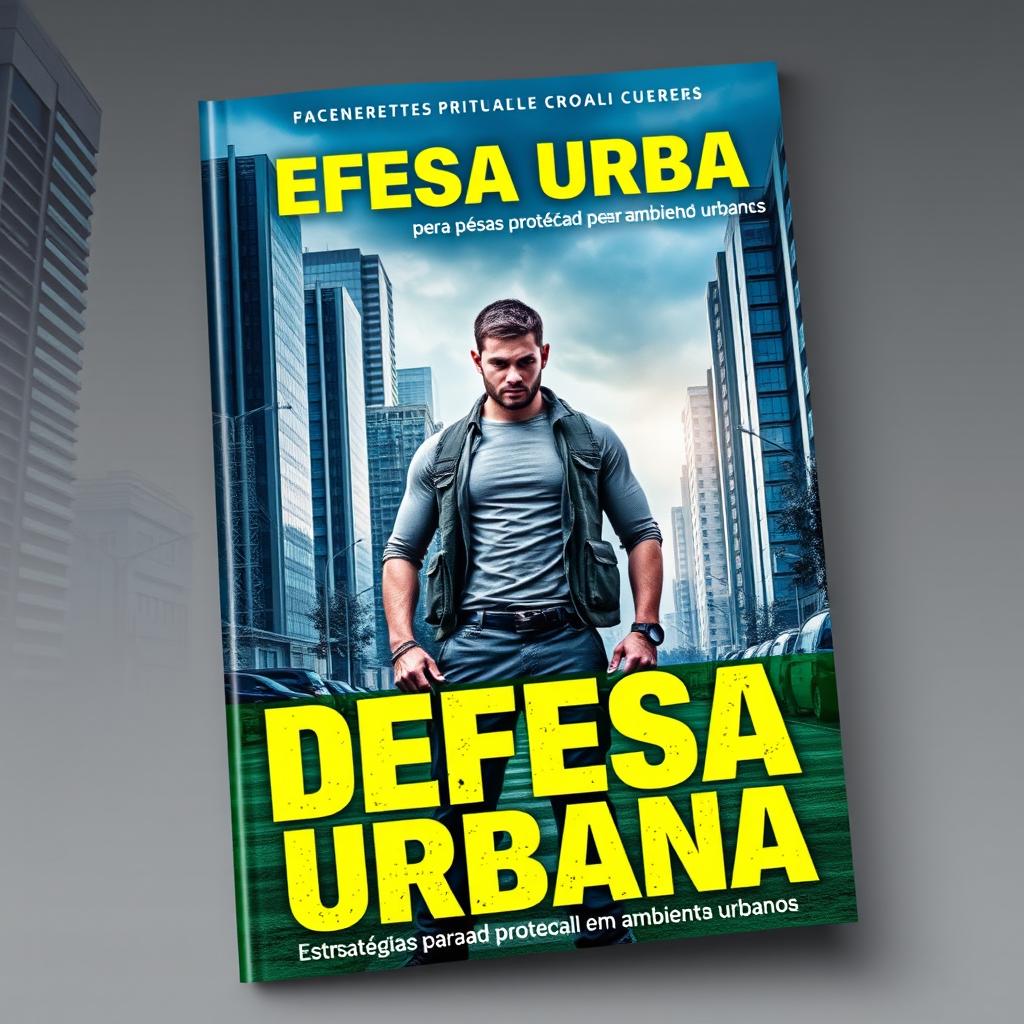 Defesa Urbana: Book Cover Design for Personal Protection Strategies