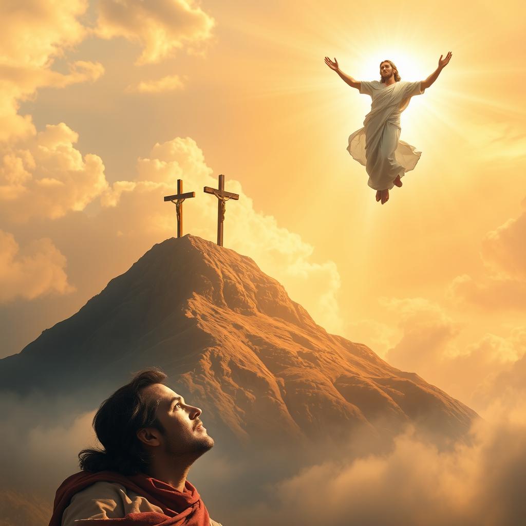 Divine Triumph: The Risen Jesus Christ - Symbol of Hope and Redemption