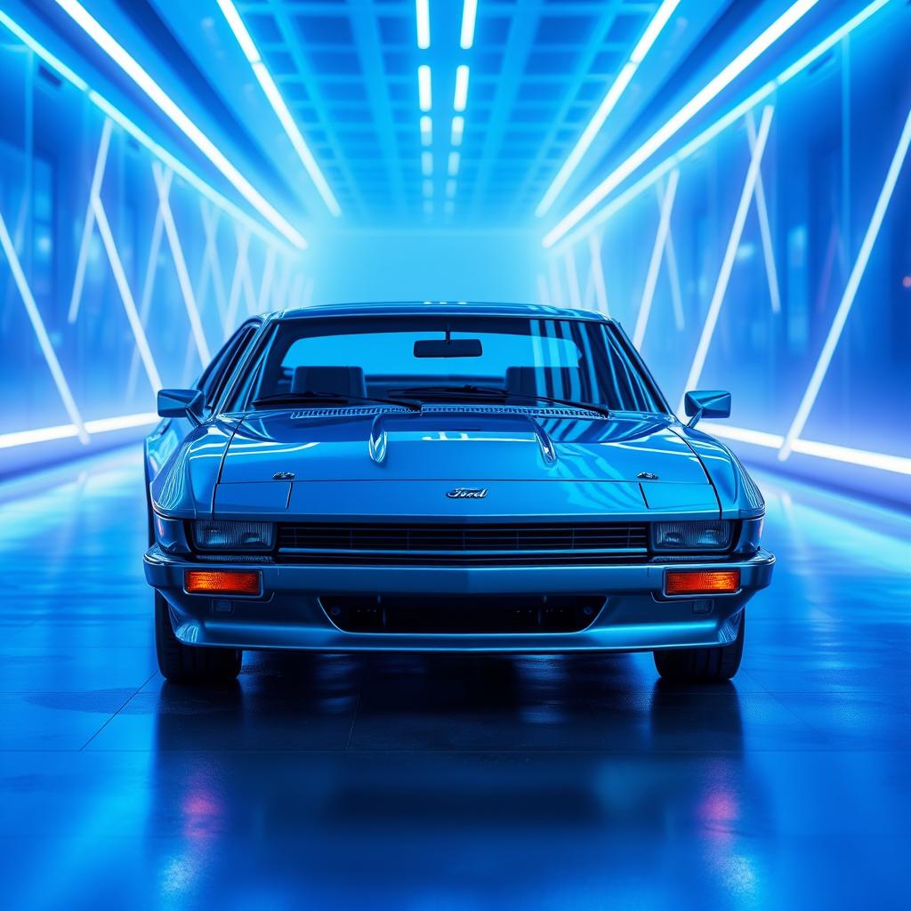 Ford Capri MK3: Future-Ready in Metallic Blue