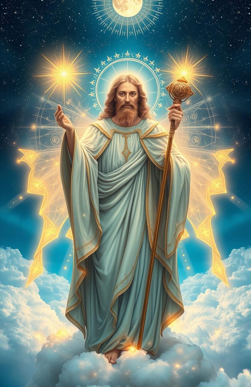 Ethereal Saint: A Celestial Vision
