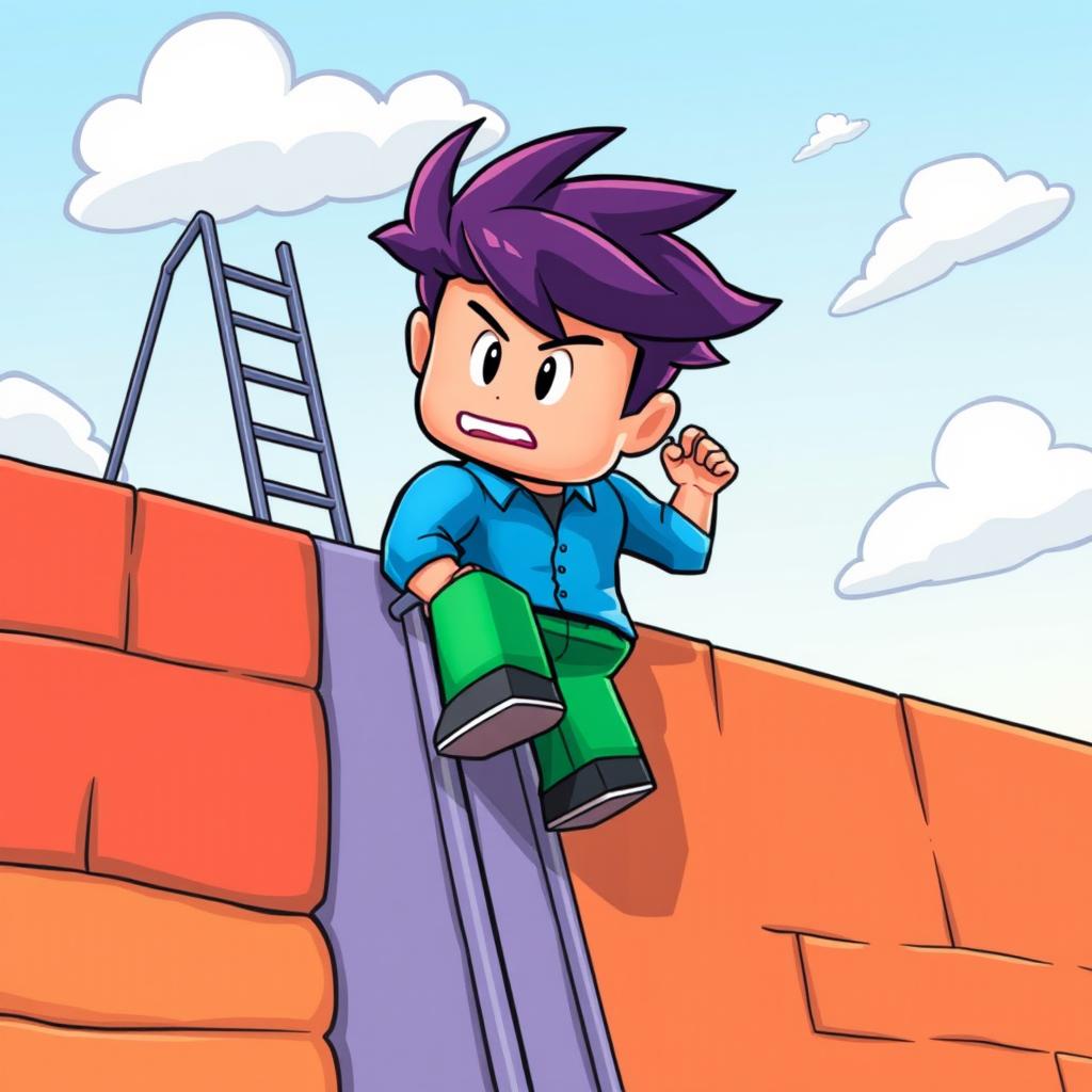 Epic Noob vs. Wall: A Hilarious Climb!