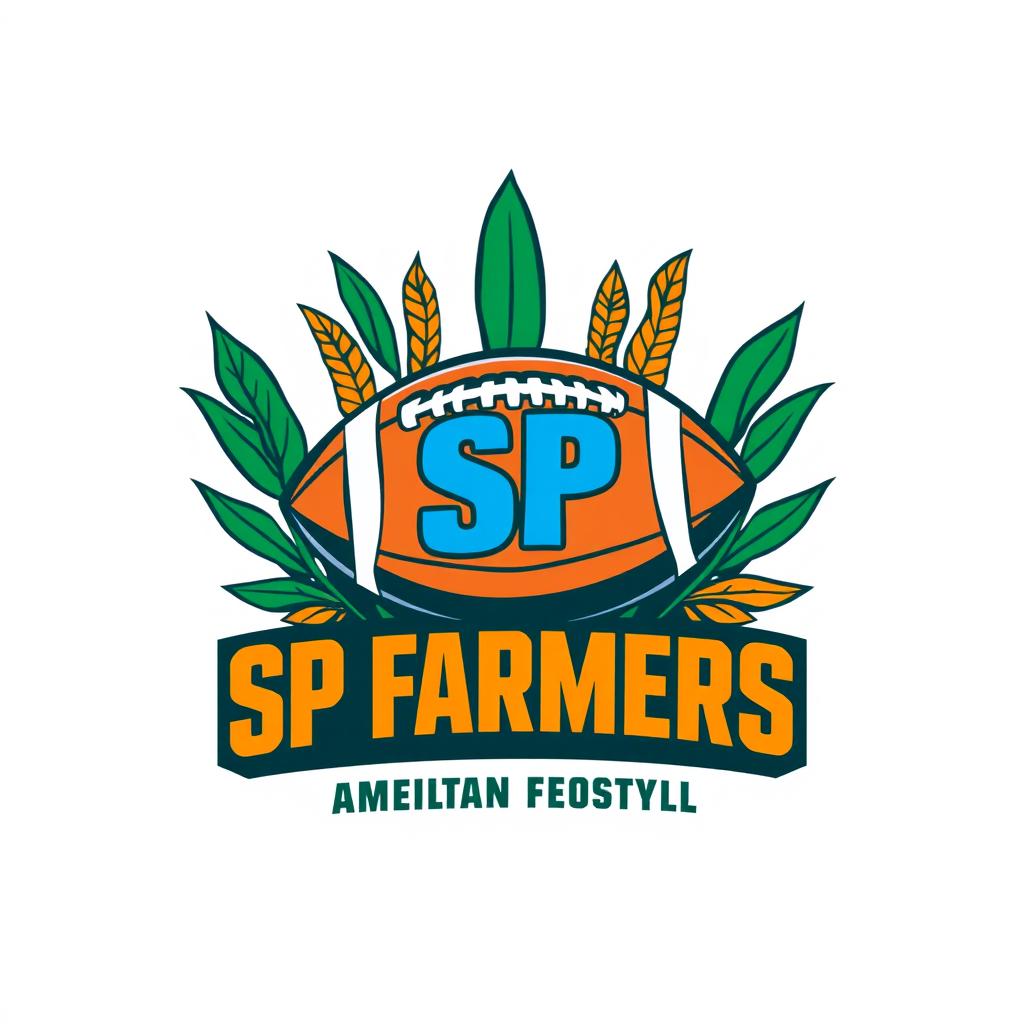 SP Farmers Football Team Logo Design - Bold & Dynamic