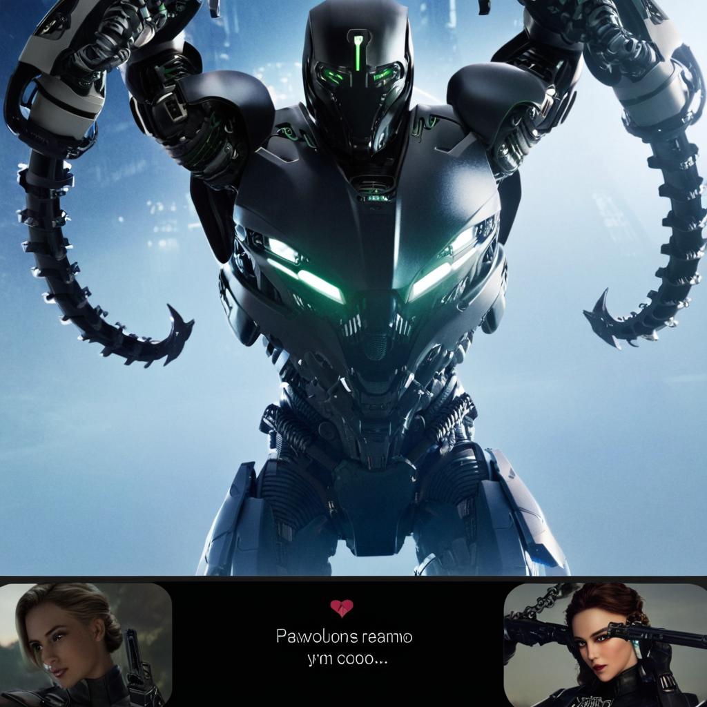 Futuristic Humanoid Robot Concept with Engraved Cross Mark | Idyllic Ideas