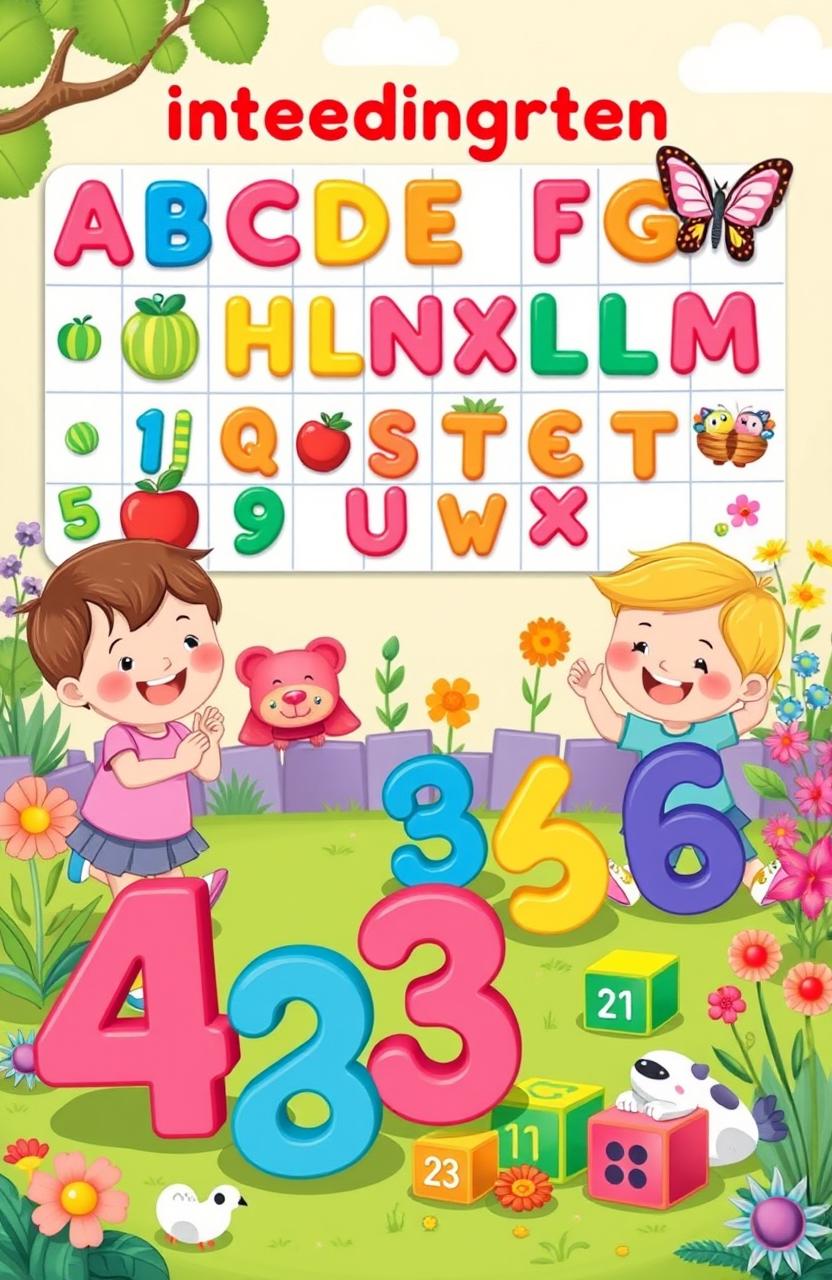 Whimsical Alphabet Chart Illustration for Kindergarten Books