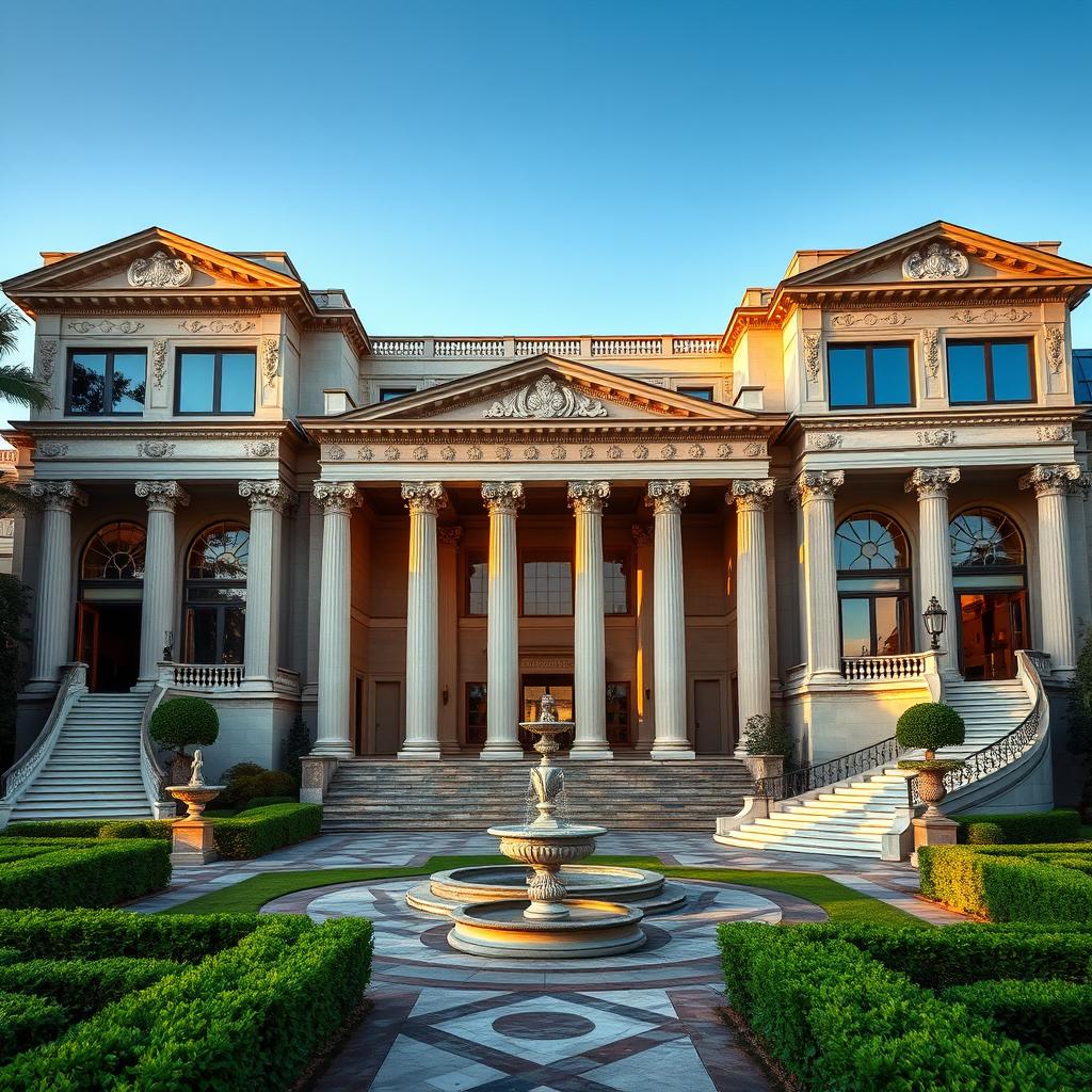 Stunning Roman Classical Mansion - A Visual Journey