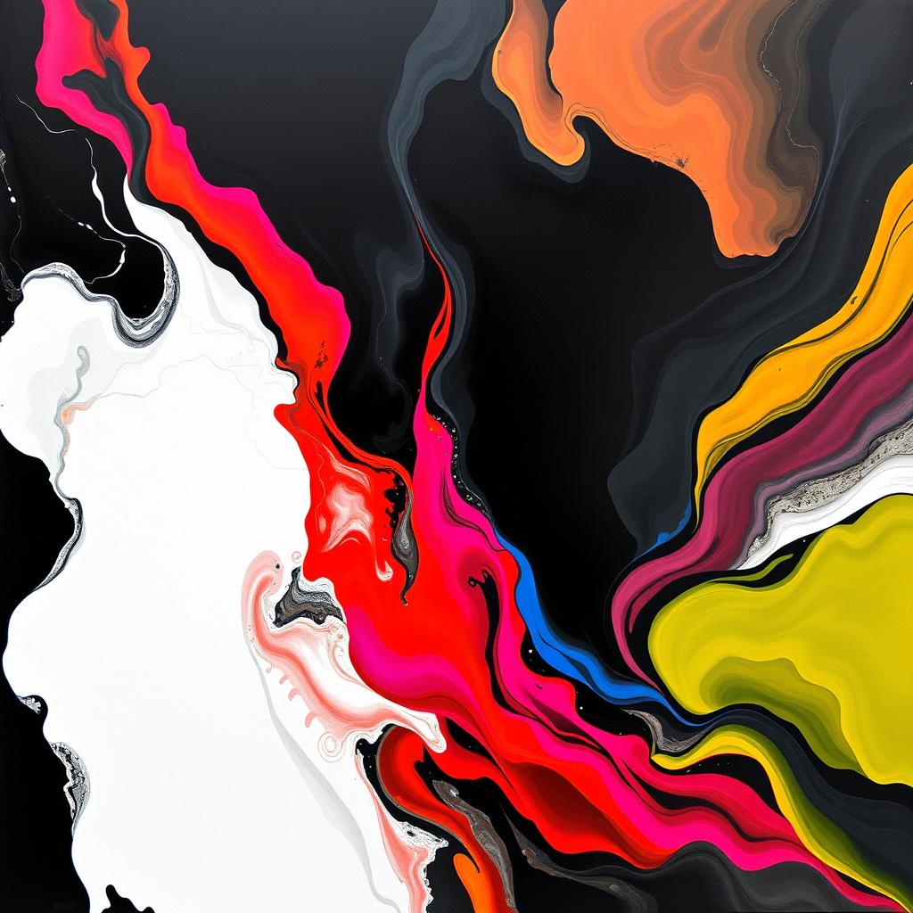 Dynamic Abstract Art with Vibrant Color Transformations | Idyllic