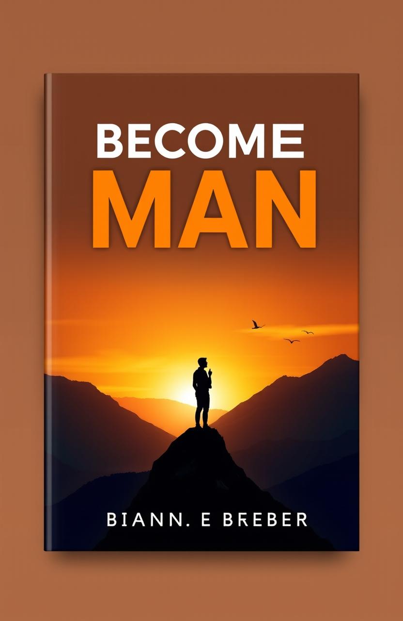 Eye-Catching E-Book Cover Design for 'Become a Man'