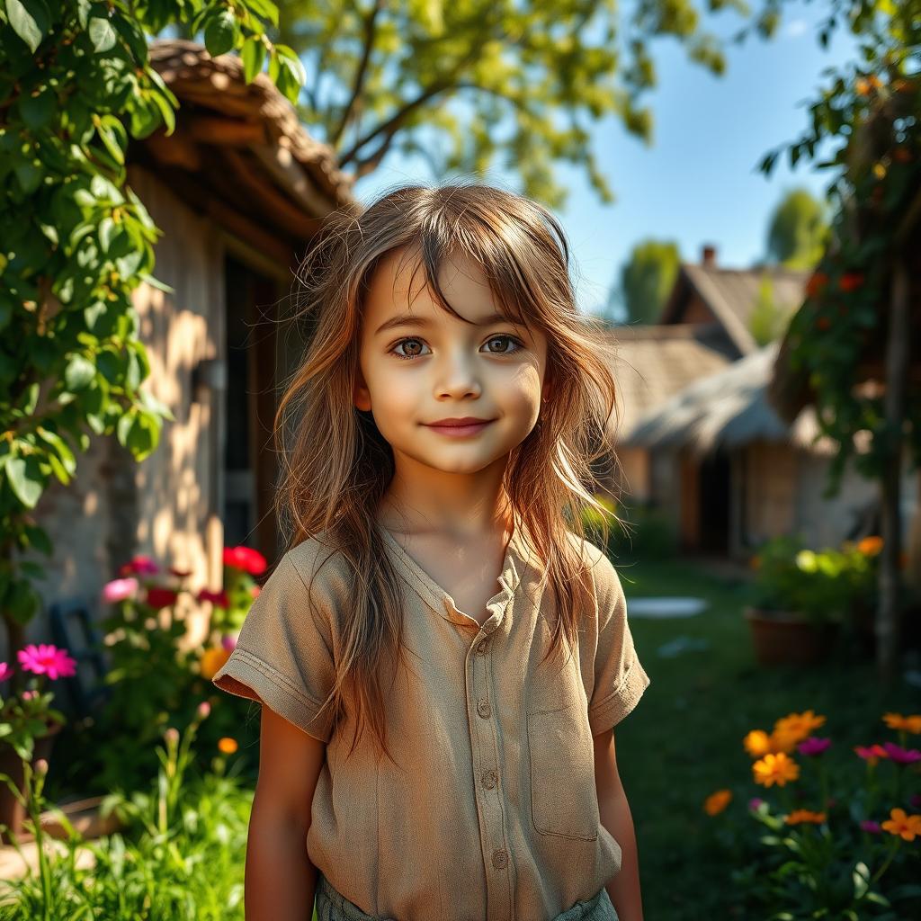 Idyllic Village Life: A Portrait of Hope and Resilience