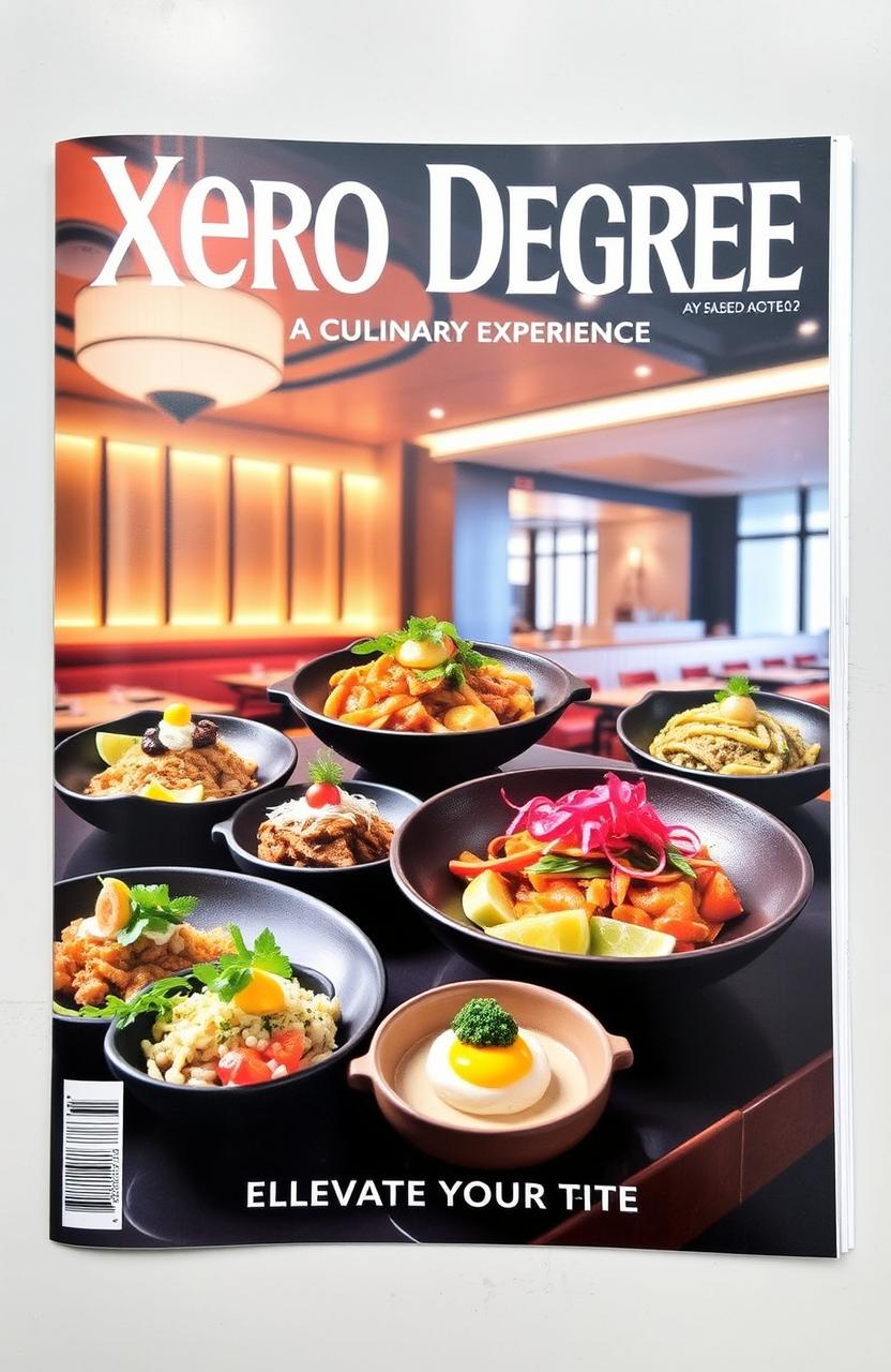 Xero Degree: A Culinary Experience | Magazine Cover Design