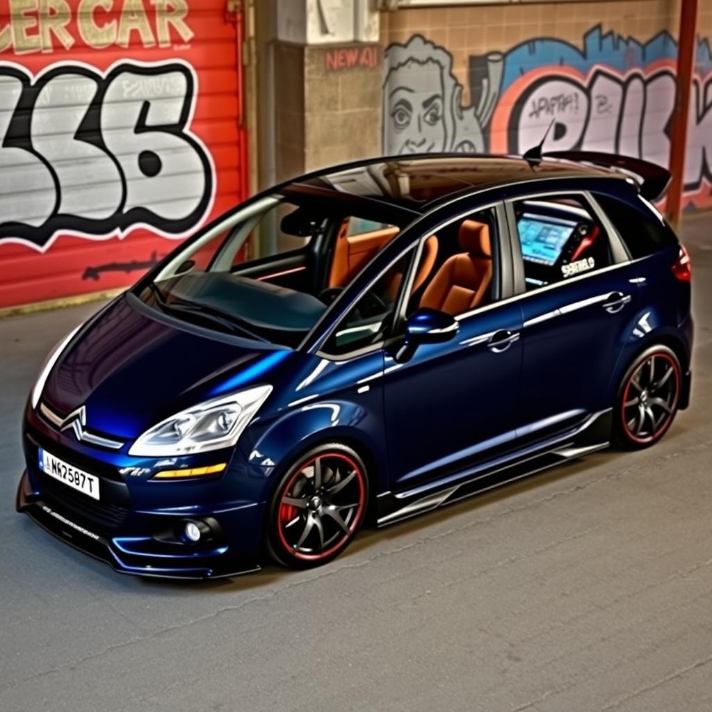 Stylish 2008 Citroen C4 Picasso: Modern Tuning and Urban Vibes