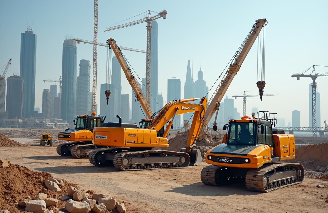 Dynamic Shoring Work at Dubai's Terracore Site