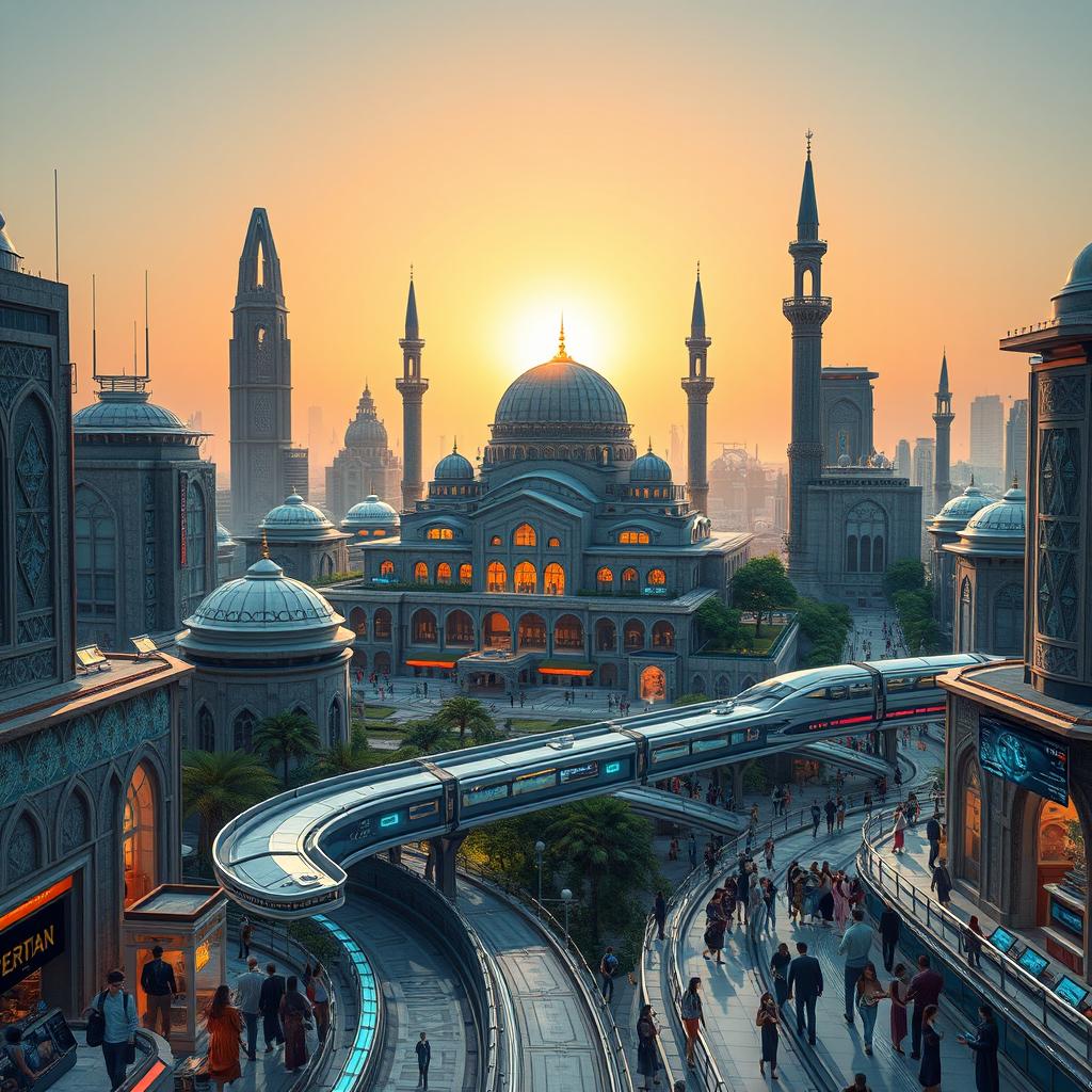 Futuristic Islamic City: A Harmonious Blend of Tradition and Innovation