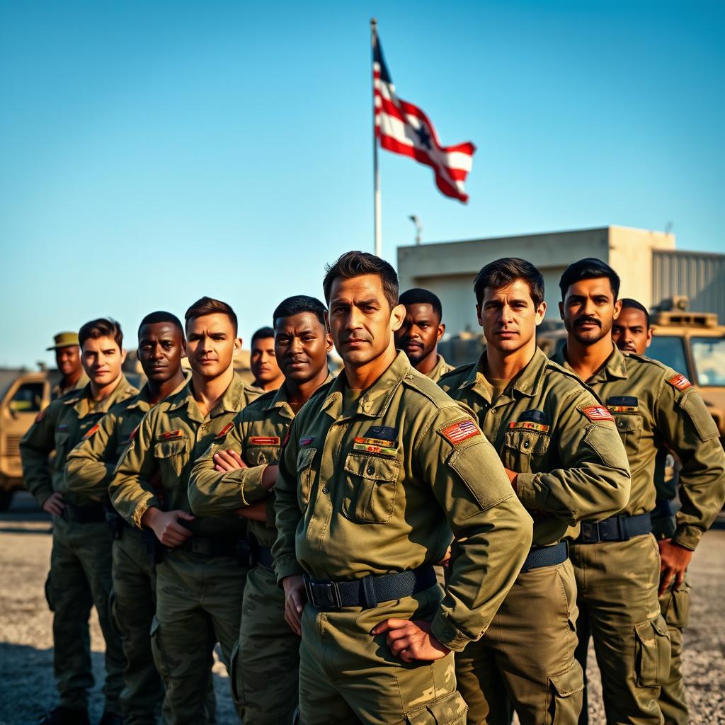 United in Strength: A Diverse Military Ensemble