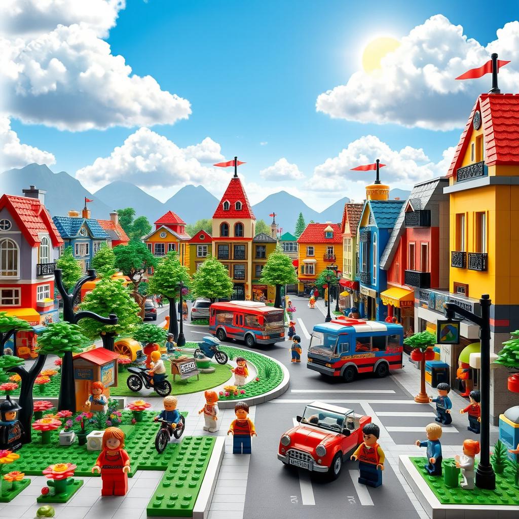 Imaginative LEGO World: A Colorful Cityscape Adventure