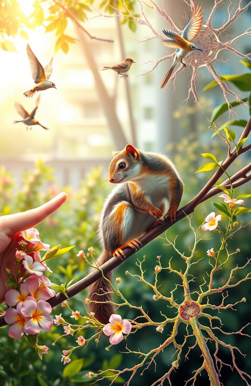 Vibrant Harmony: Funambulus and Human Connection in Nature