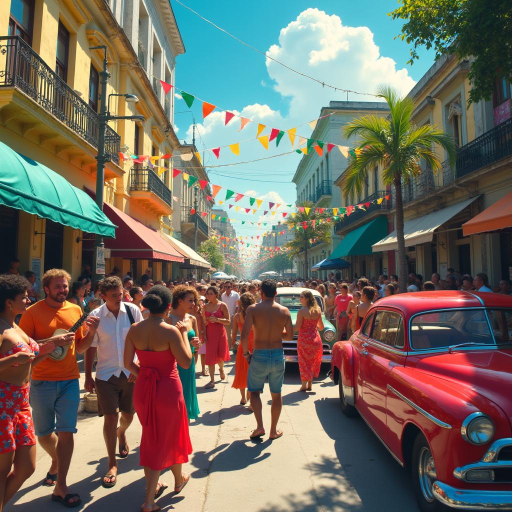 Experience the Pulse of Cuba: A Colorful Street Party