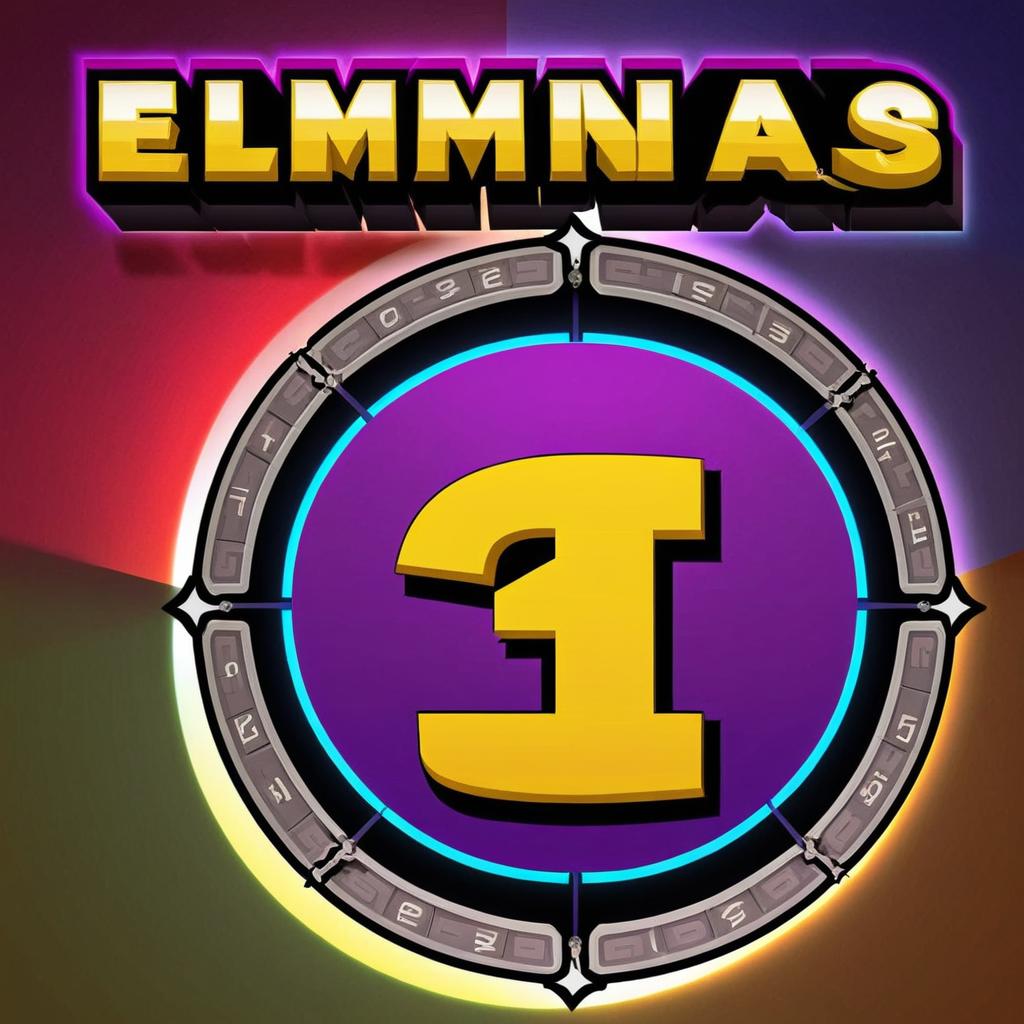 Vibrant Circular Wheel Design with Radiant Gradient Background