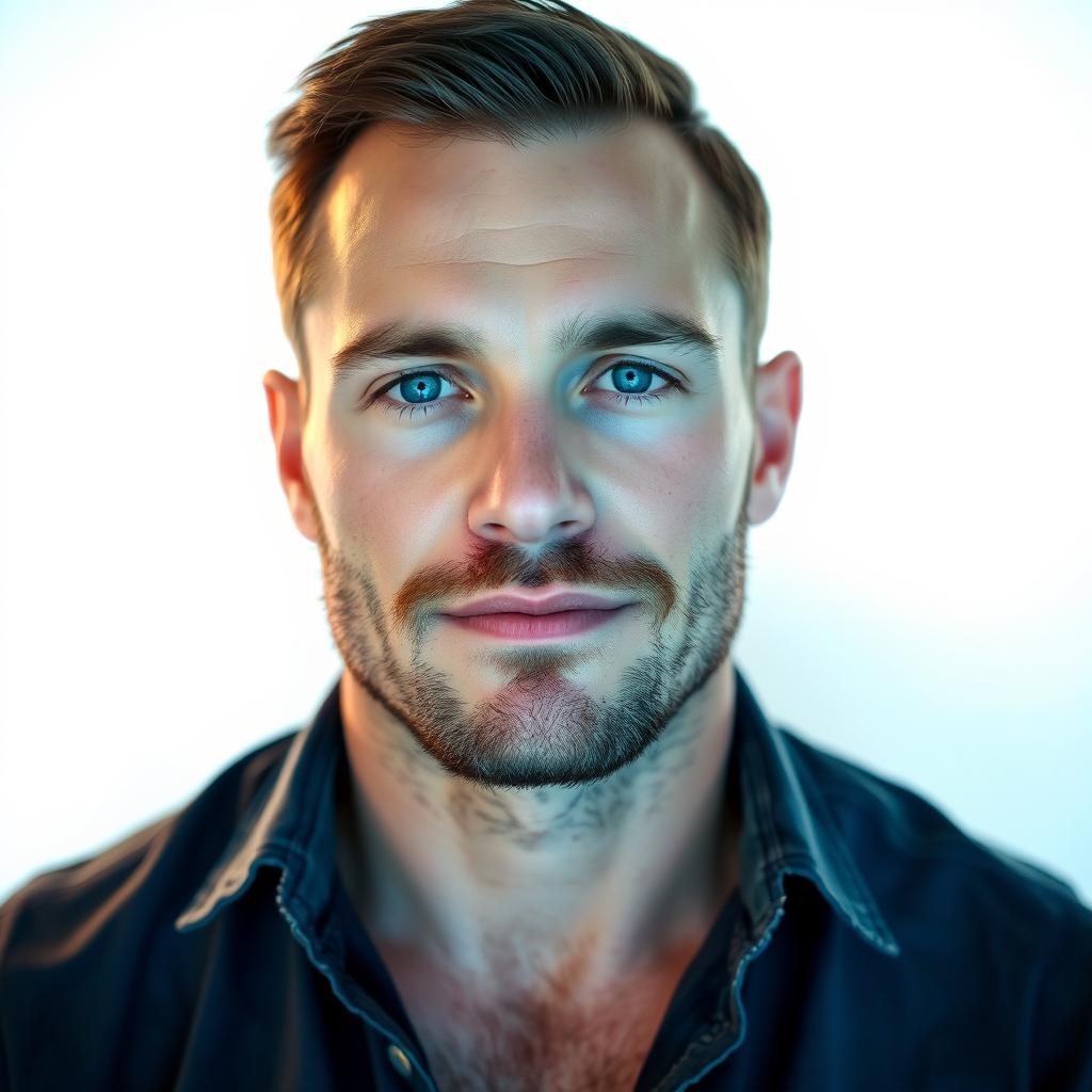 Handsome Man Portrait: Captivating Features & Confidence