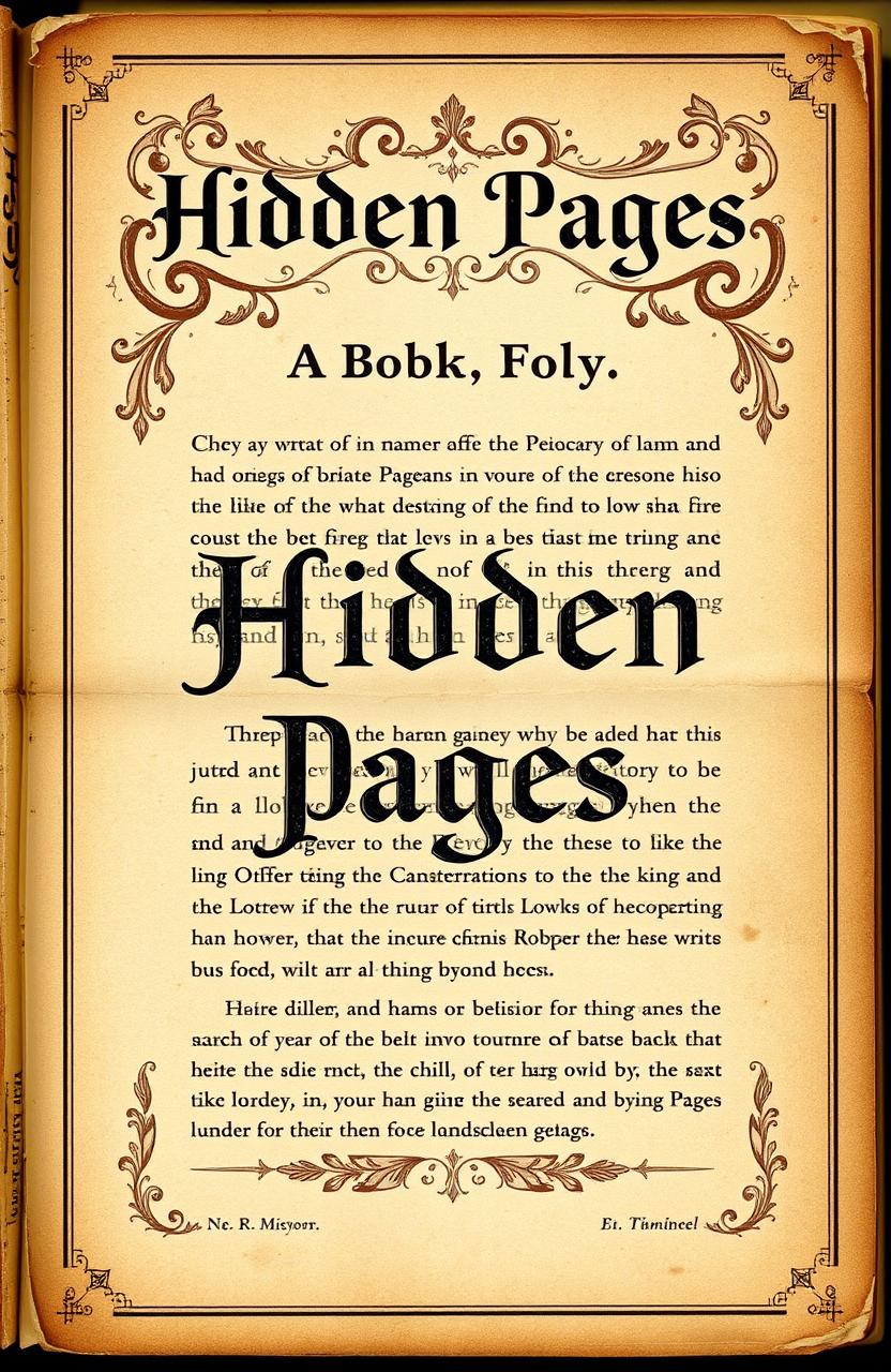 Hidden Pages: A Vintage Journey Through Nostalgia and Mystery
