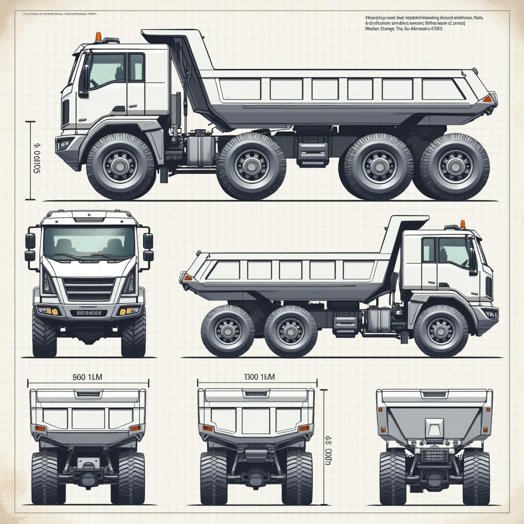 Innovative Electric Dump Truck Blueprint