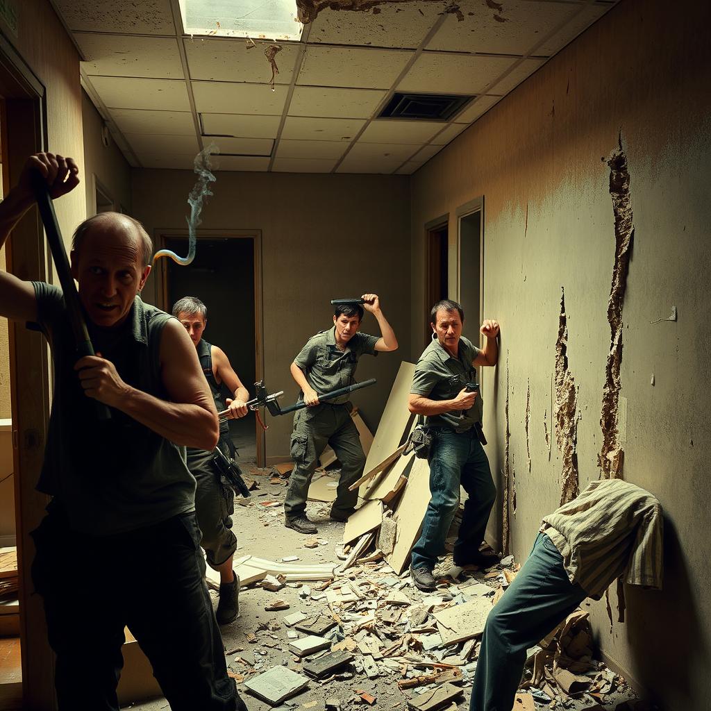 Gritty Reality: Demolition Workers' Struggles Captured in a Chaotic ...