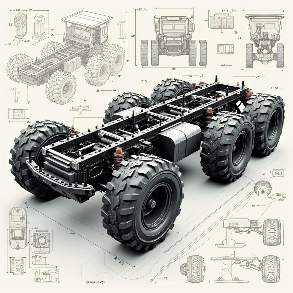 Innovative Hybrid Dump Truck Chassis Design