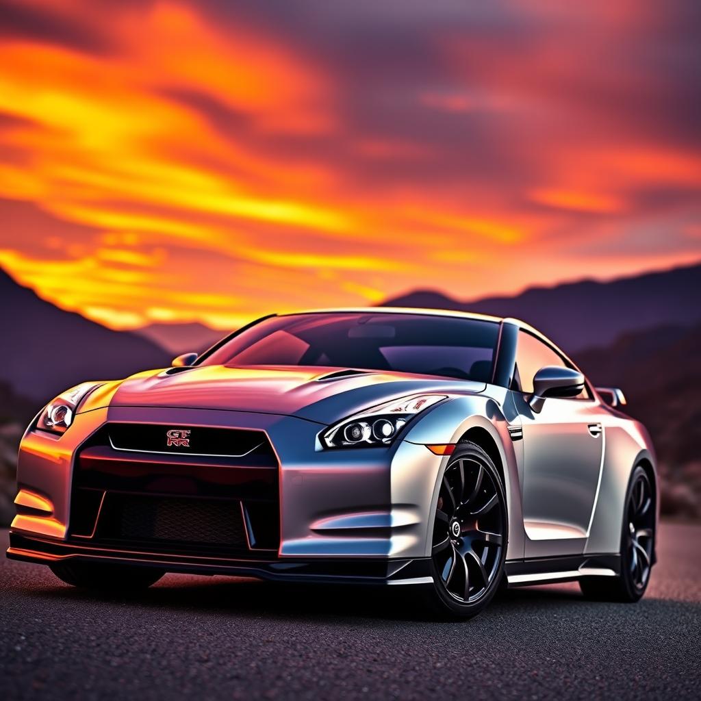 Nissan GT-R: Performance Under Sunset Skies