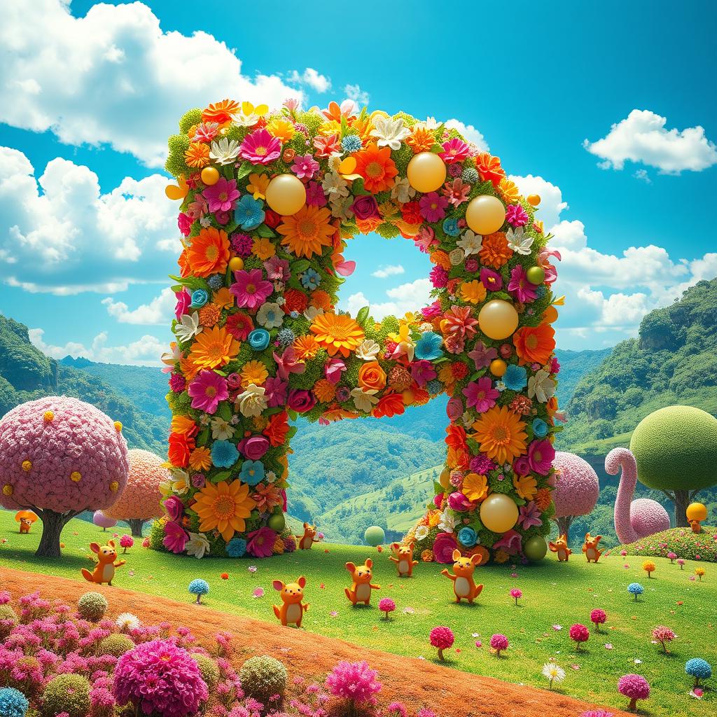 Dive into a Surreal Wonderland: Giant 'P' Landscape