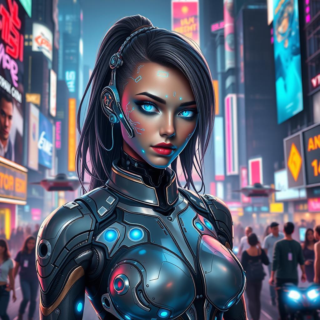 Embrace the Future: Stunning Female Cyborg