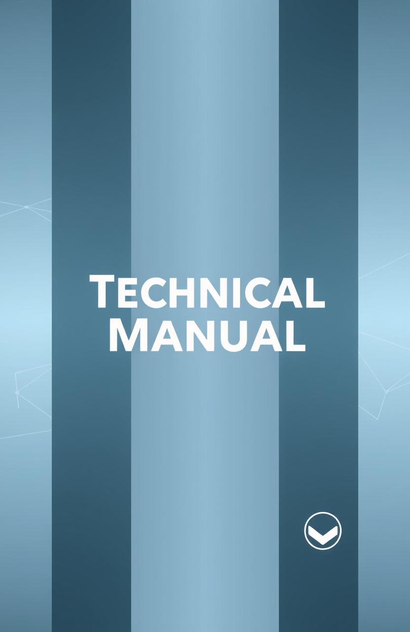 Sleek & Professional Corporate Technical Manual Cover