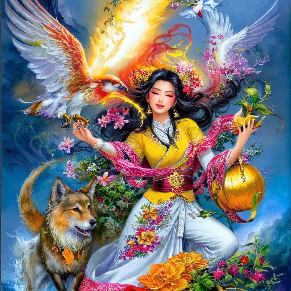 Eagle Deity: A Fusion of Nature and Humanity