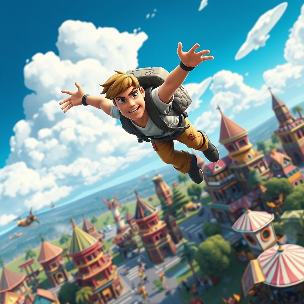 Jonesy Takes Flight: Epic Fortnite Glide