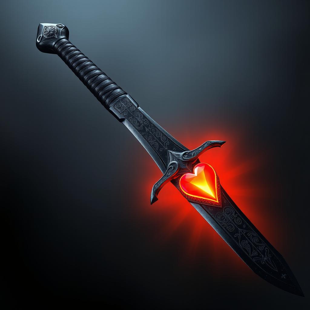 Mesmerizing Black Obsidian Sword