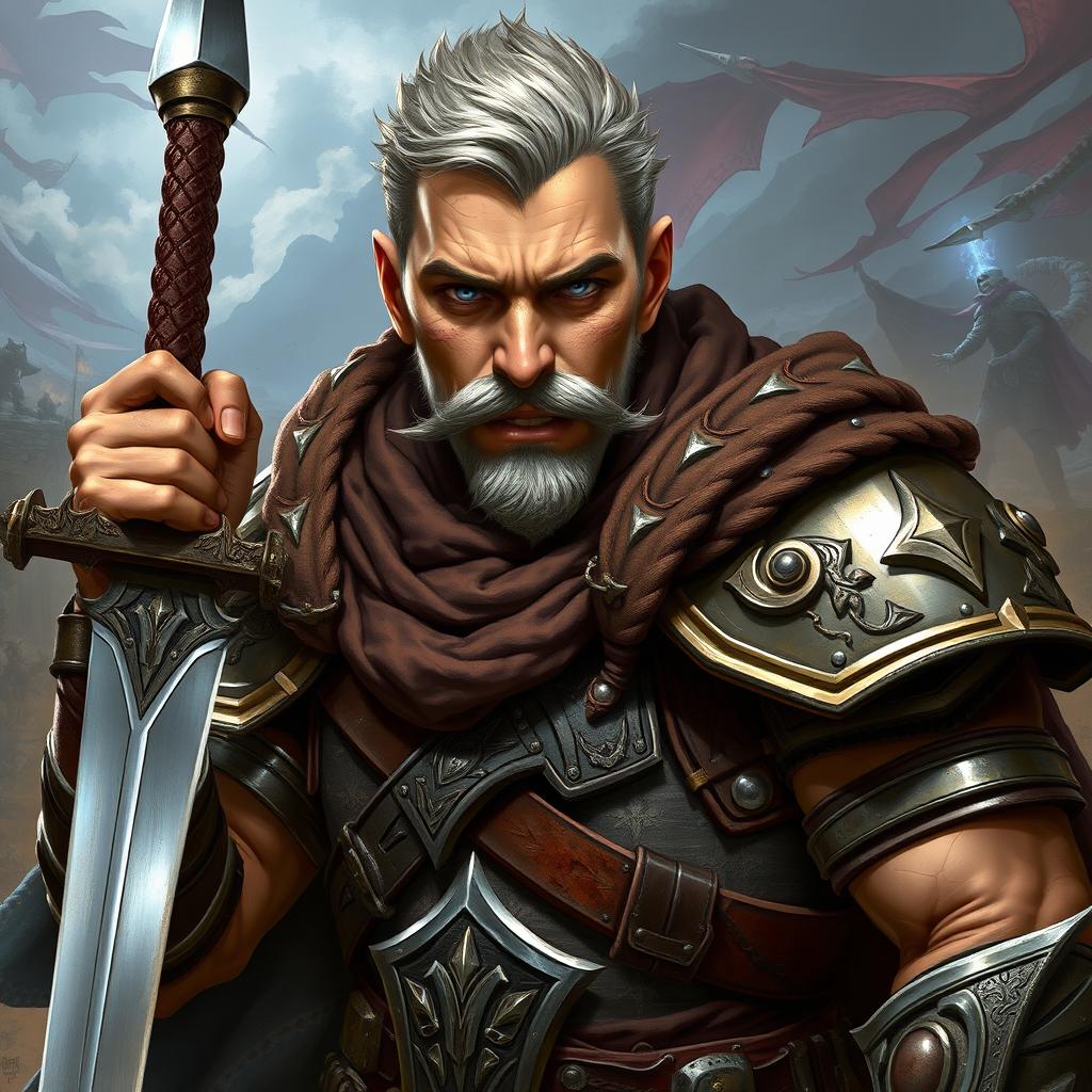Dynamic Dungeons & Dragons Fighter Portrait