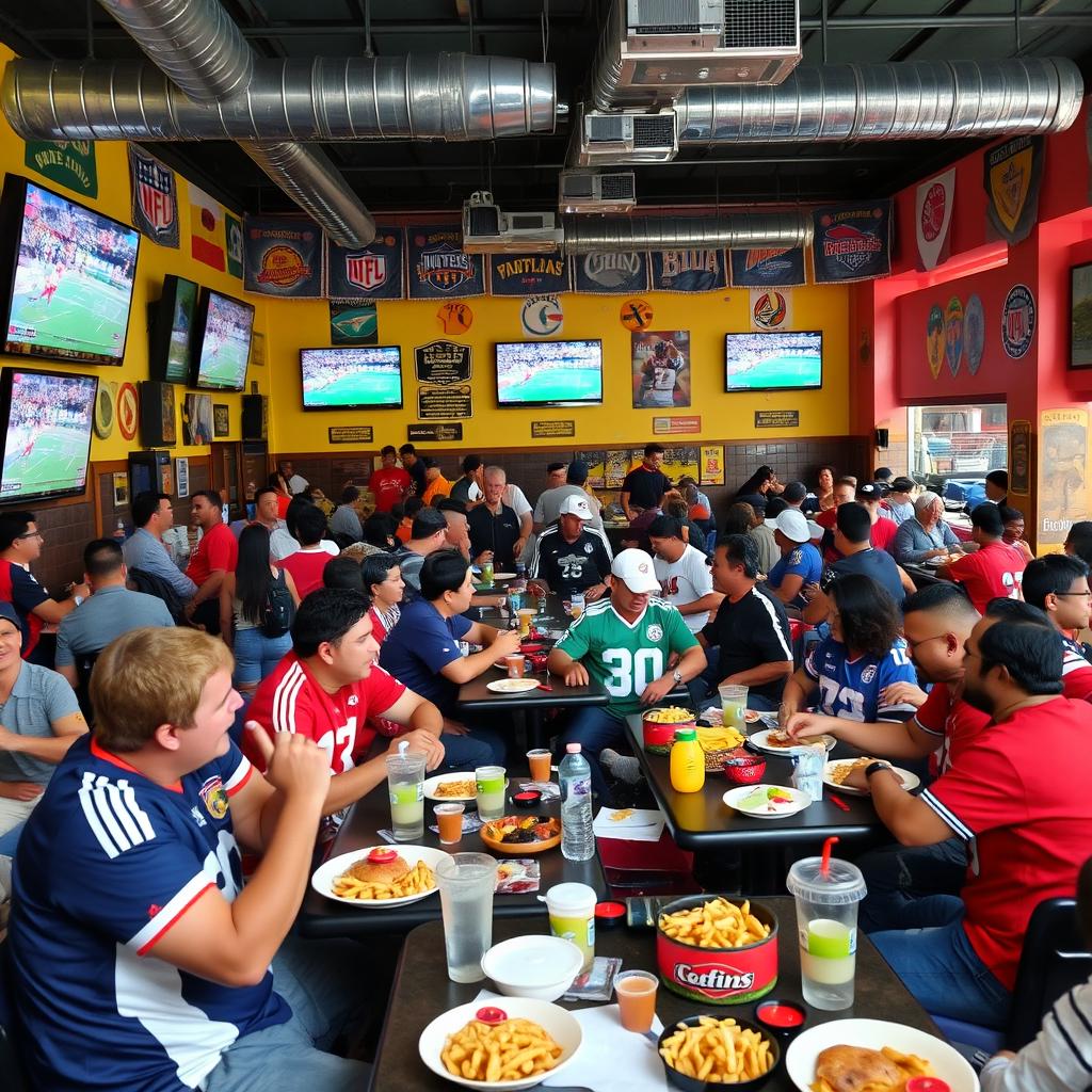 Energetic Sports Cafeteria: A Hub for Fans and Food Lovers