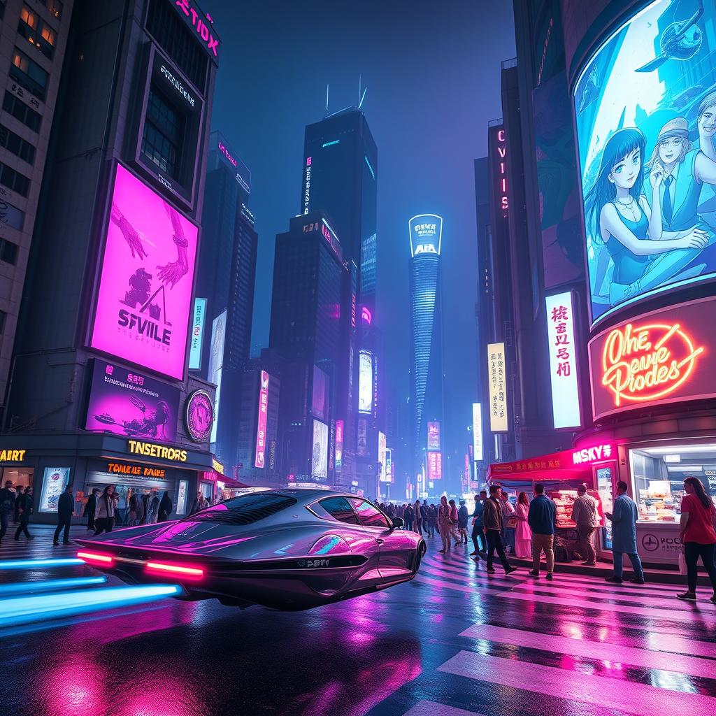 Dive into the Neon Night: A Stunning Cyberpunk Cityscape