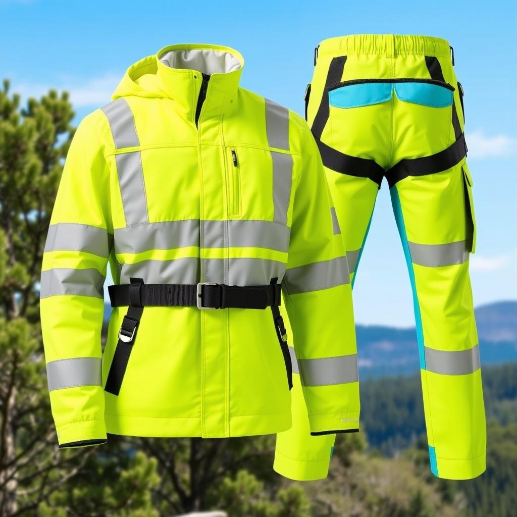 Climb with Confidence: Vibrant Safety Uniform