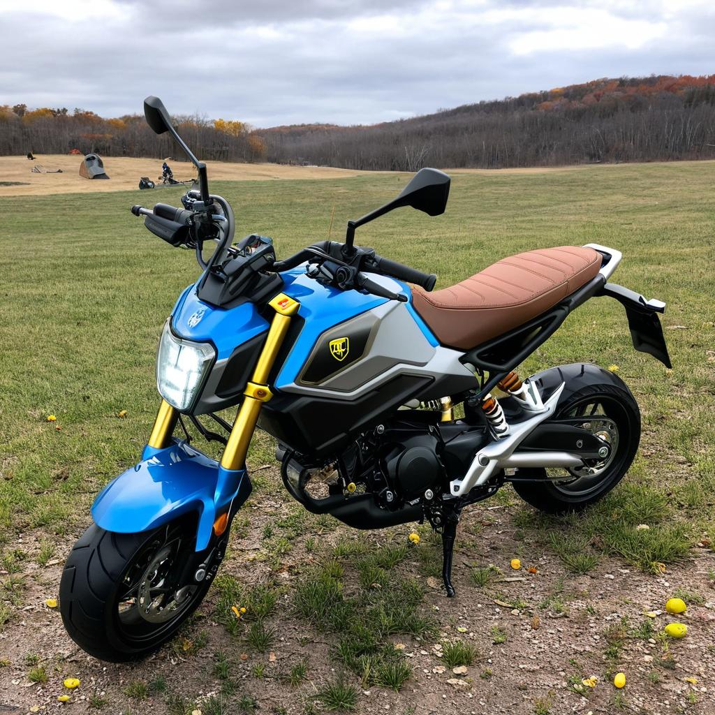 Stunning Honda Grom in Candy Blue - Perfect for Adventure