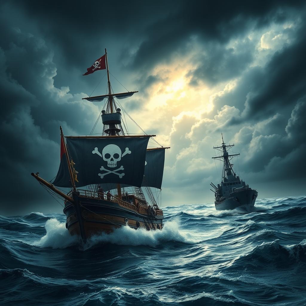 Epic Ocean Adventure: Pirate Ship at Sea