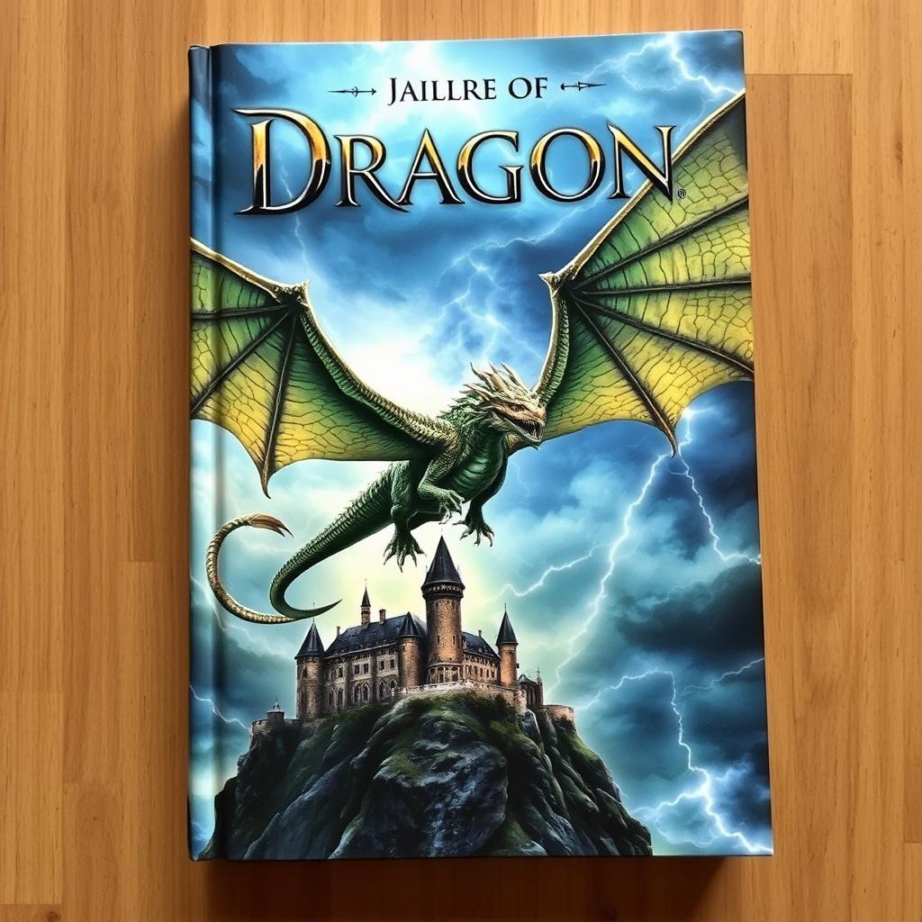 Epic Dragon Book Cover Design: Mystical Adventure Awaits