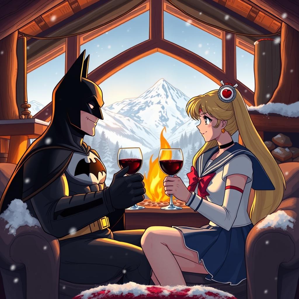 Cozy Love Story: Batman & Sailor Moon