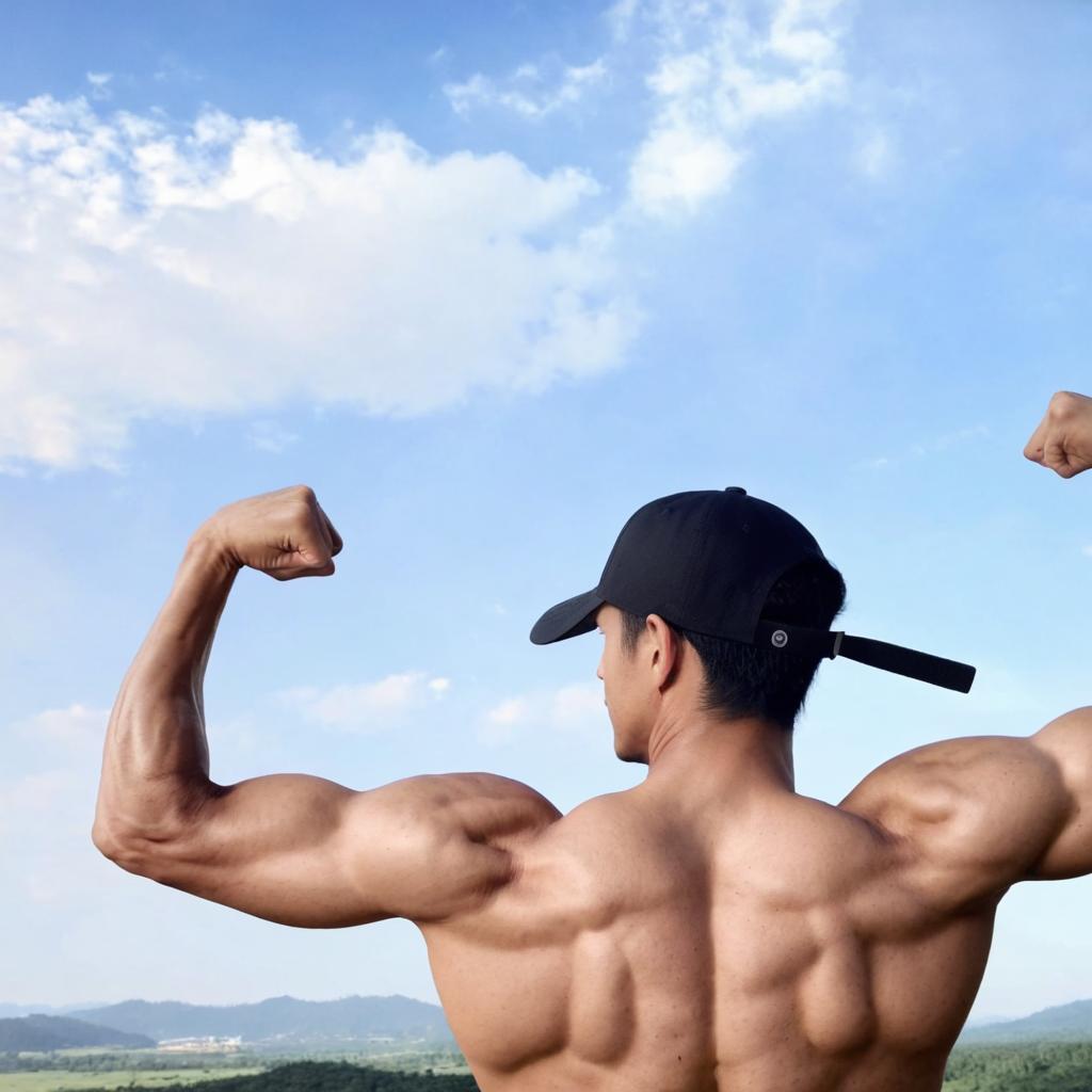 Unleash Your Inner Strength: Muscular Bodybuilder Posing