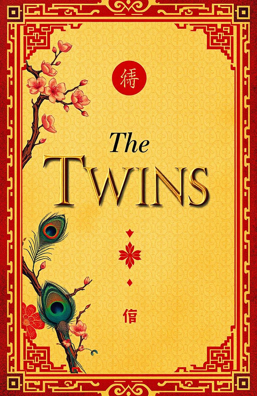The Twins - Vintage Chinese Aesthetic Book Cover Design