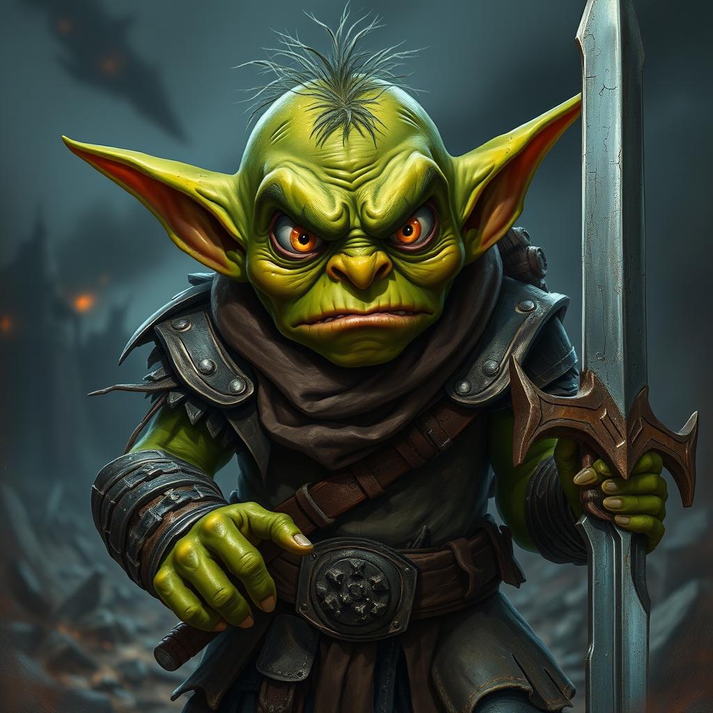 Anxious Goblin Soldier - Embrace the Dark Side